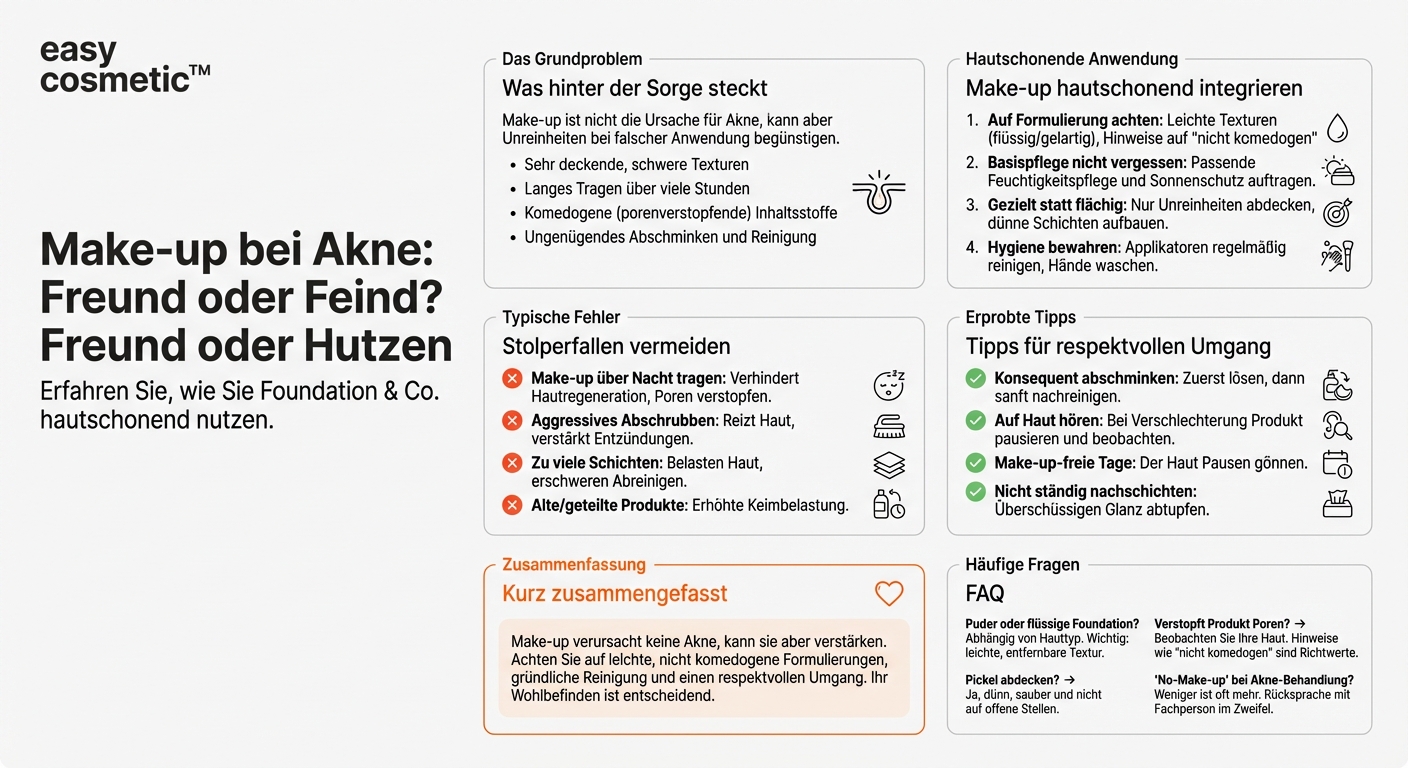 Verschlimmert Make-up Akne oder kann ich es trotzdem verw... | easycosmetic