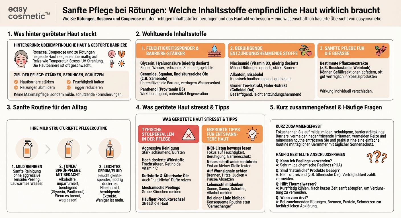 Welche Inhaltsstoffe sind für Rosacea, Couperose oder seh... | easycosmetic