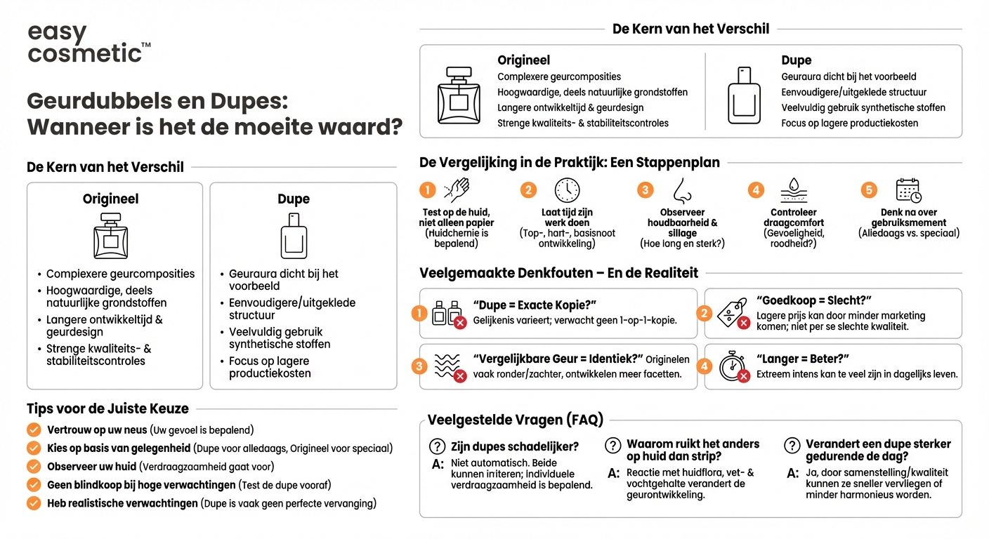 Zijn geur-tweelingen en dupes de moeite waard vergeleken ... | easycosmetic